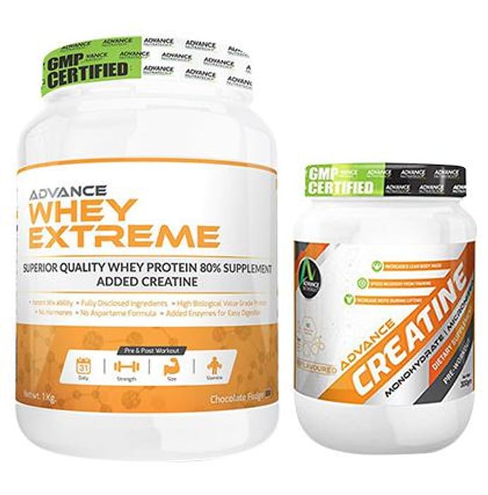 Buy Advance Nutratech Combo Pack of Whey Extreme Protein Chocolate 1kg ...