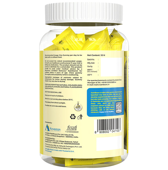 Buy NutriBears Calcium+Vit D Complete Bone Support Gummies Online ...