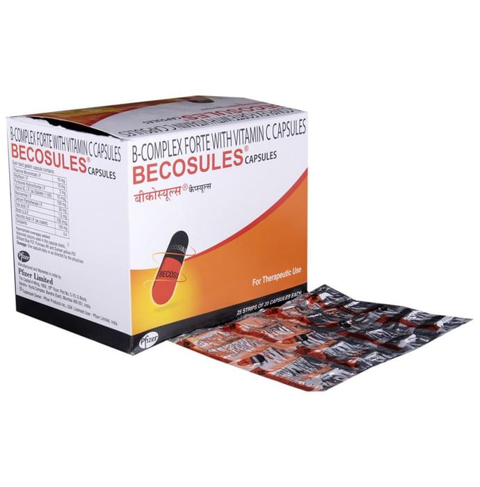 Buy Becosules Capsule with B-Complex & Vitamin C | For Mouth Ulcers ...