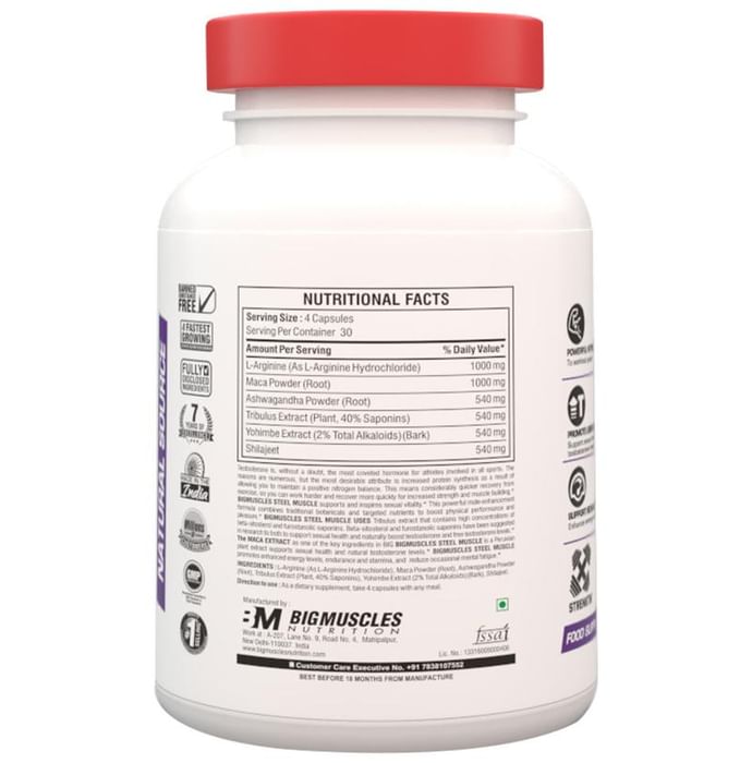 Buy Big Muscles Steel Muscle Capsule Online | Classic Derma – Classic ...