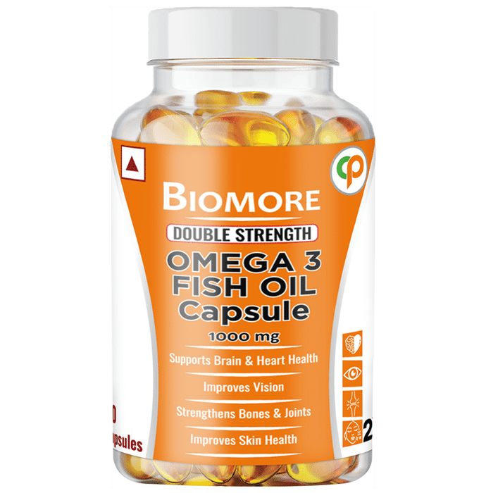 Buy Biomore Double Strength Omega 3 Fish Oil Capsule Online | Classic ...