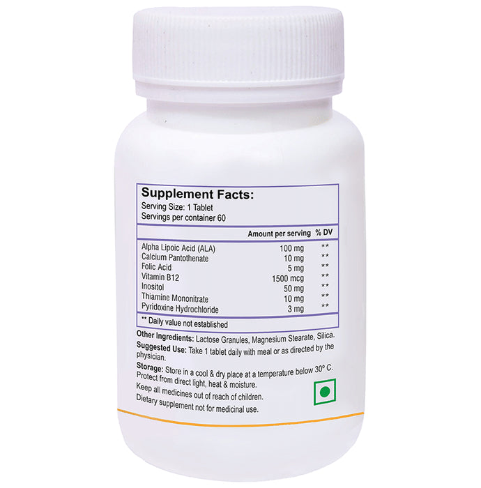 Buy Biotrex Vitamin B12 & ALA 1500mg for Nerve Health & Blood ...
