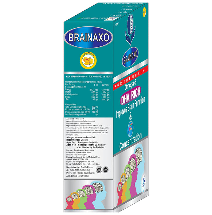 Buy Brainaxo Syrup Mango Sugar Free Online | Classic Derma – Classic ...