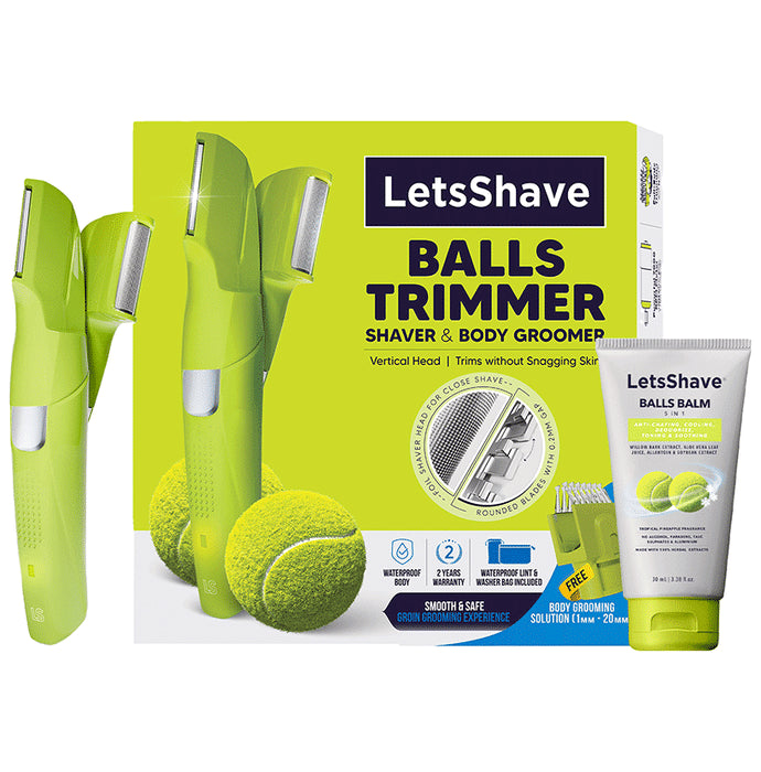 Buy LetsShave Balls Trimmer With Balls Balm Kit | Classic Derma ...