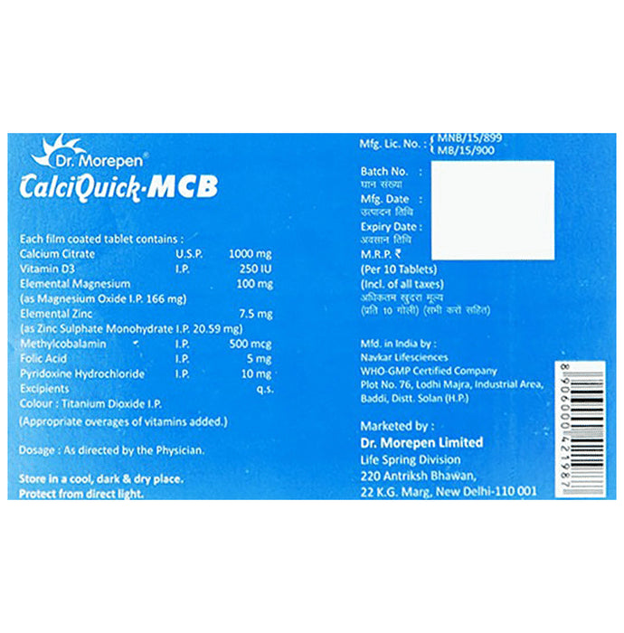 Buy Calciquick-MCB Tablet Online | Classic Derma – Classic Derma-UAE