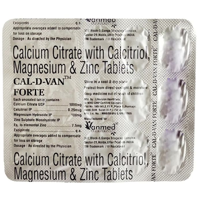 Buy Cal-D-Van Forte Tablet Online | Classic Derma – Classic Derma-UAE