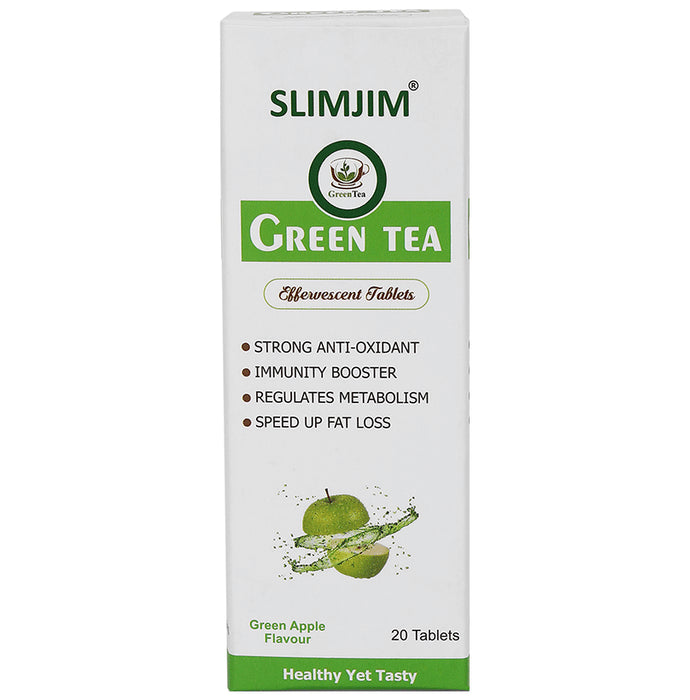 Buy Slim Jim Green Tea Effervescent Tablet Online| Classic Derma ...