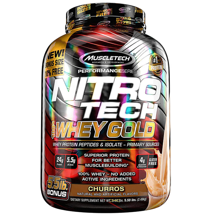Buy Muscletech Performance Series Nitro Tech 100% Whey Gold Whey ...