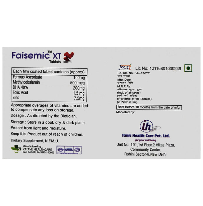 Buy Faisemic XT Tablet Online | Classic Derma – Classic Derma-UAE