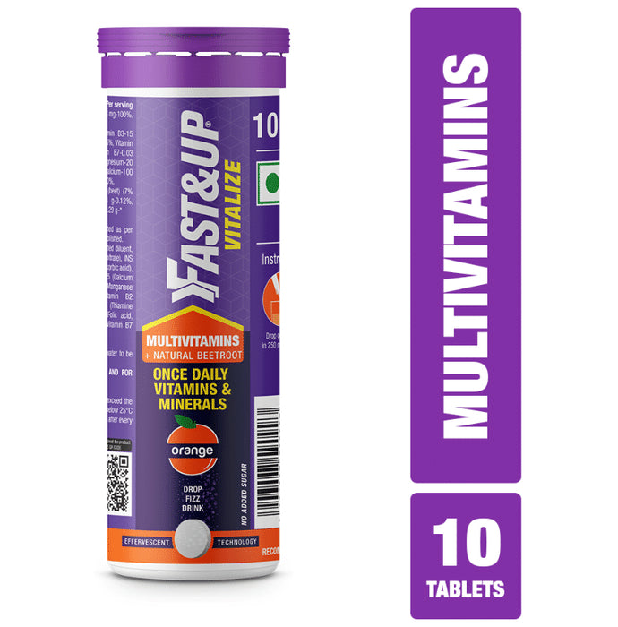 Buy Fast&Up Vitalize Multivitamins + Natural Beetroot for Nutrition ...