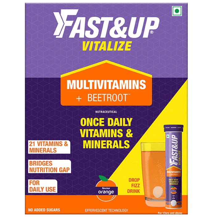 Buy Fast&Up Vitalize Multivitamins + Natural Beetroot for Nutrition ...