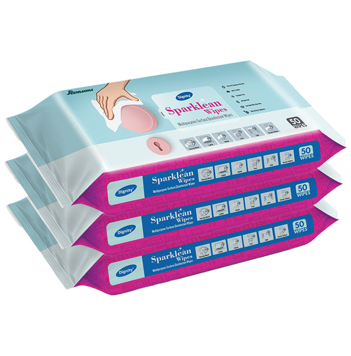 Buy Dignity Sparklean Multipurpose Surface Disinfectant Wipes (50 Each ...