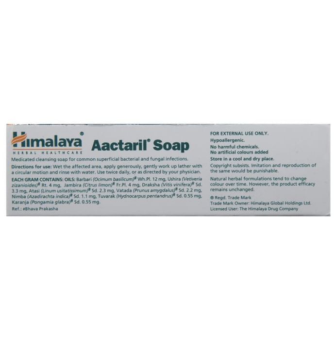 Buy Himalaya Aactaril Medicated Cleansing Soap | For Bacterial & Fungal ...
