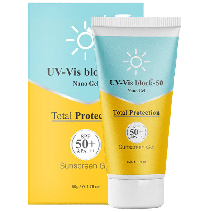 Buy UV-Vis Block 50 Total Protection Sunscreen Gel SPF 50+ & PA ...