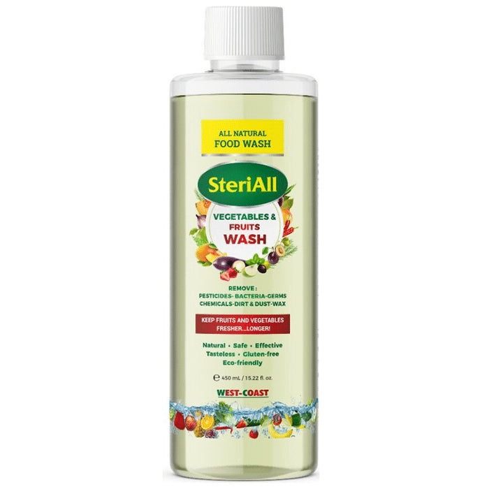 Buy SteriAll Natural Vegetables & Fruits Wash Liquid Online| Classic ...
