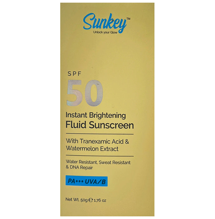 Buy Sunkey SPF 50 PA+++ Instant Brightening Fluid Sunscreen Online ...