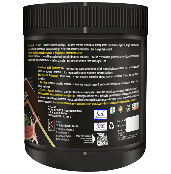 Buy Muscle Fight Giant Pre Workout Watermelon Online | Classic Derma ...