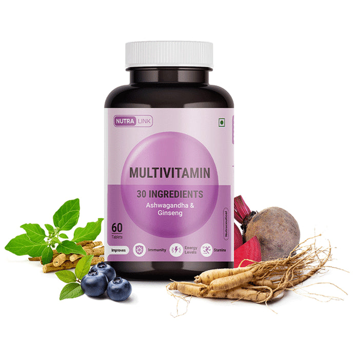 Buy Nutralink Multivitamin Tablet with Ashwagandha & Ginseng | Boosts ...