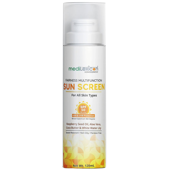 Buy Medilexicon Fairness Multifunction Sun Screen SPF 50 PA+++ Online ...