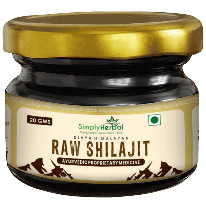 Buy Simply Herbal Divya Shilajit Raw Shilajit Resin Online | Classic ...