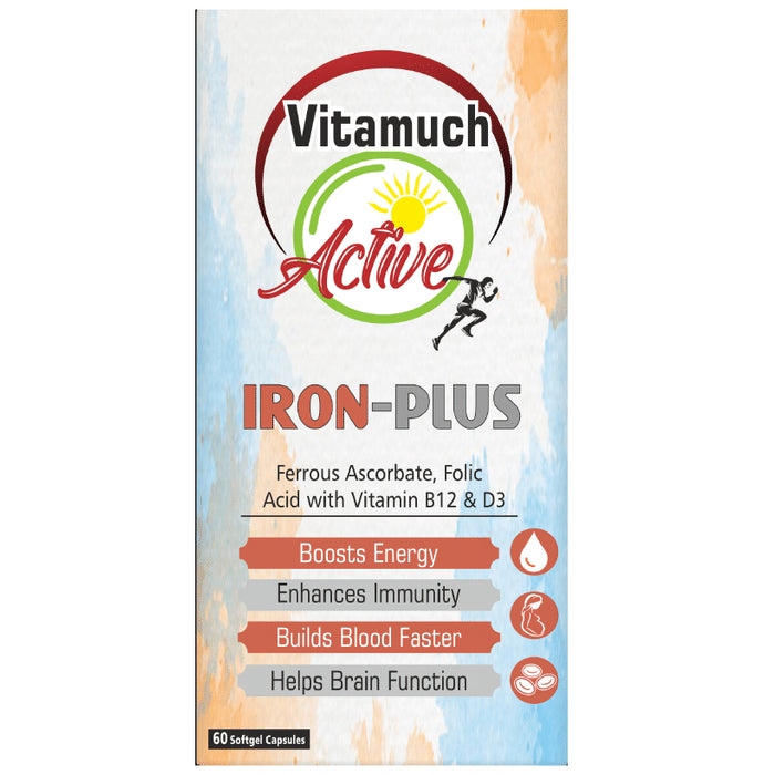Buy Vitamuch Active Iron-Plus Softgel Capsule Online| Classic Derma ...