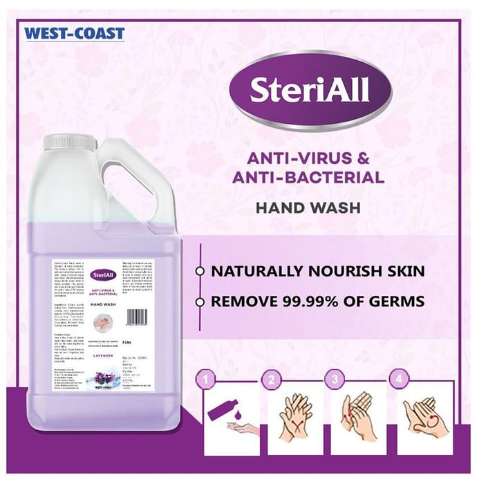 Buy SteriAll Anti-Virus & Anti-Bacterial Hand Wash Lavender Online ...