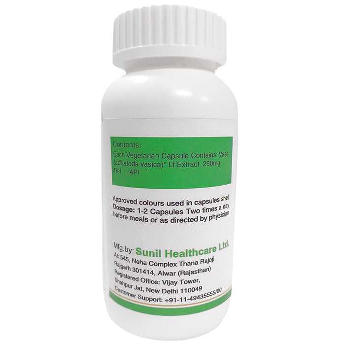 Buy Sunloc Ayush Vasa Respiration At Ease Capsule Online | Classic ...