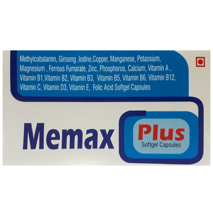 Buy Memax Plus Softgel Capsule Online| Classic Derma – Classic Derma-UAE
