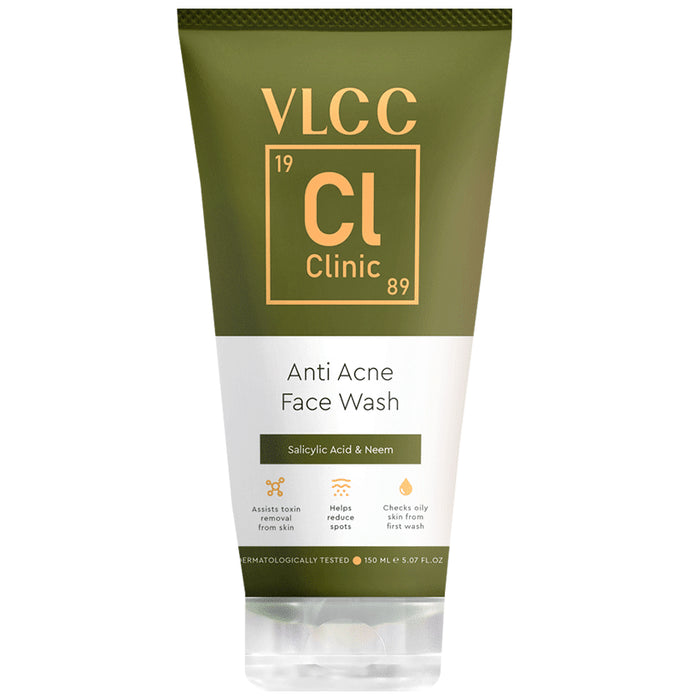 Buy VLCC Clinic Anti Acne Face Wash Online| Classic Derma – Classic ...