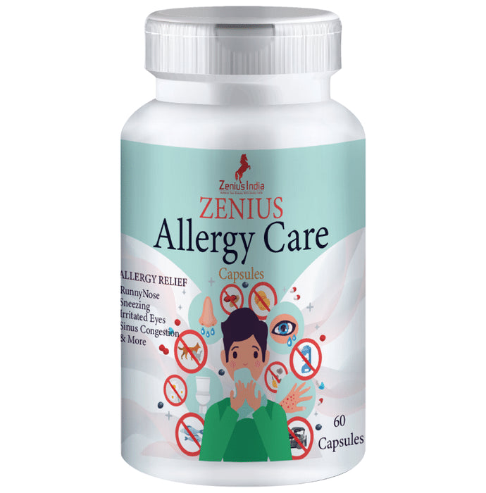 Buy Zenius Allergy Care Capsule for Skin Allergies, Skin Rashes and ...
