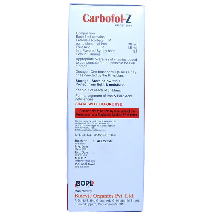 Buy Carbofol-Z Oral Suspension Online | Classic Derma – Classic Derma-UAE