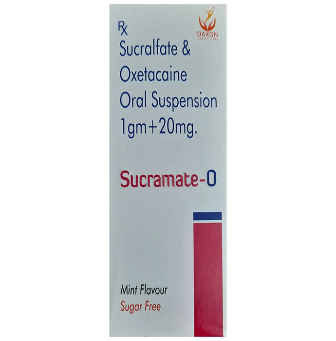 Buy Sucramate-O Oral Suspension Mint Sugar Free | Classic Derma ...