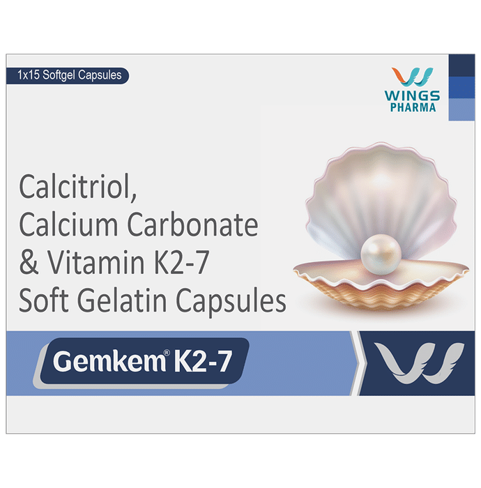 Buy Gemkem K 2-7 Softgel Capsule Online | Classic Derma – Classic Derma-UAE