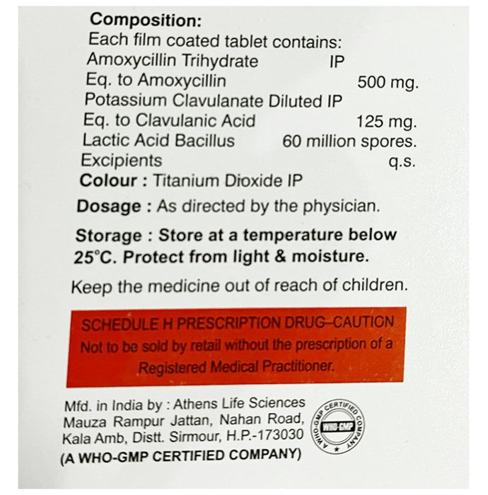 Buy V-Clav 625 Tablet Online | Classic Derma – Classic Derma-UAE