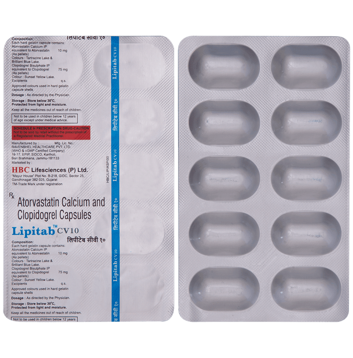Buy Lipitab CV 10mg/75mg Capsule Online | Classic Derma – Classic Derma-UAE