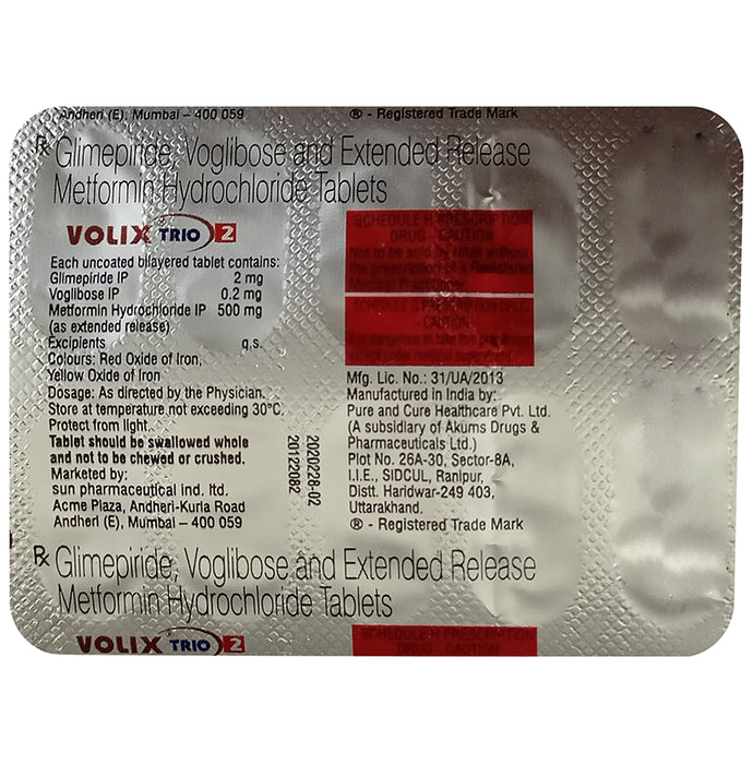 Buy Volix Trio 2 Tablet ER Online | Classic Derma – Classic Derma-UAE