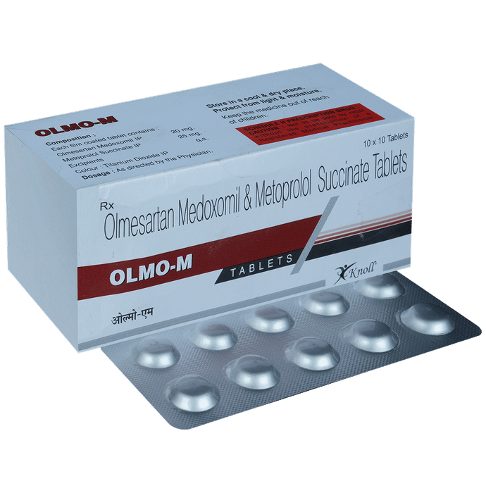 Buy Olmo M 20mg/25mg Tablet Online | Classic Derma – Classic Derma-UAE