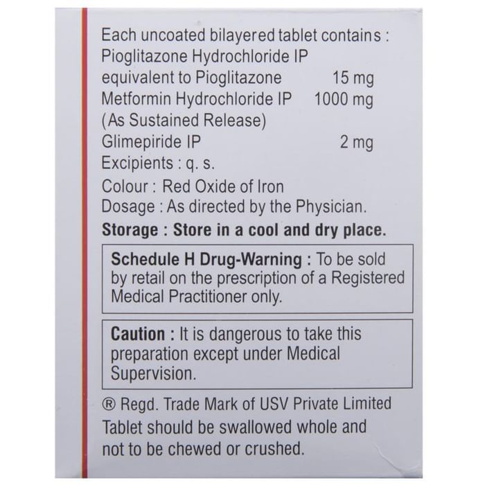 Buy Pioz MF G 2 Forte Tablet SR Online | Classic Derma – Classic Derma-UAE