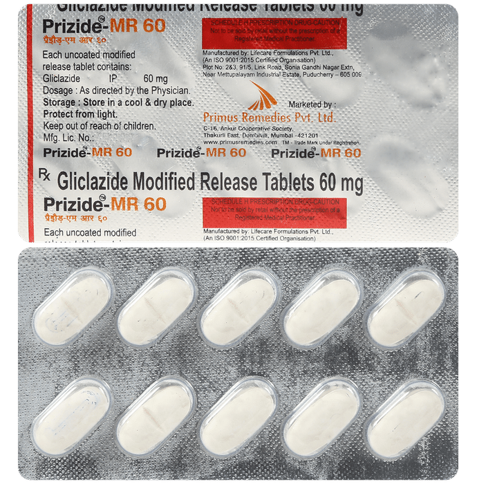 Buy Prizide 60mg Tablet MR Online | Classic Derma – Classic Derma-UAE