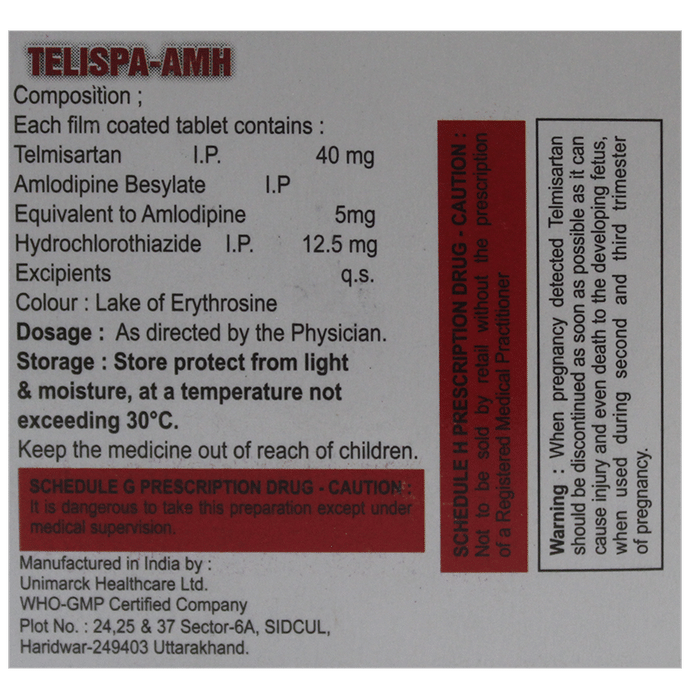 Buy Telispa-AMH Tablet Online | Classic Derma – Classic Derma-UAE
