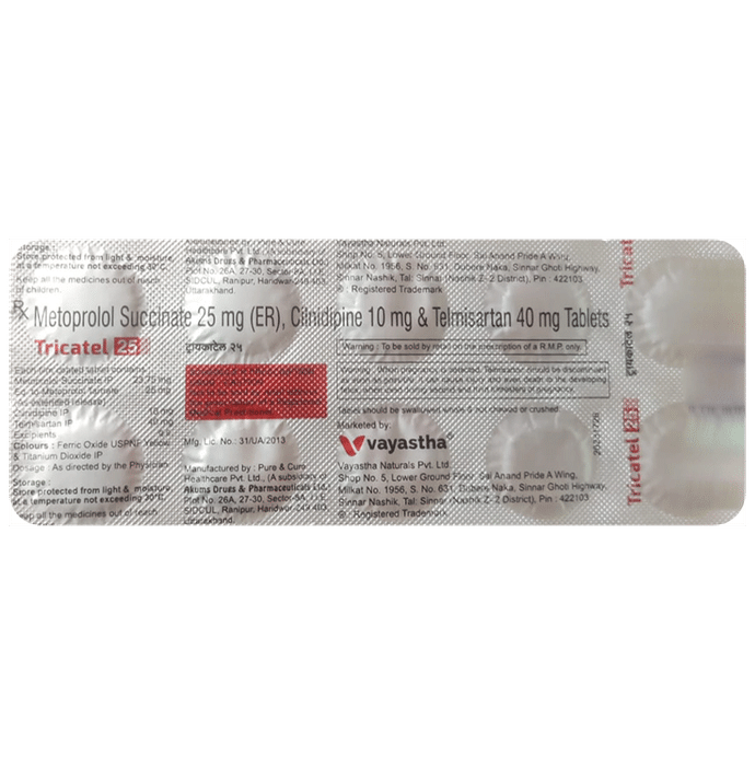 Buy Tricatel 25 Tablet ER Online | Classic Derma – Classic Derma-UAE