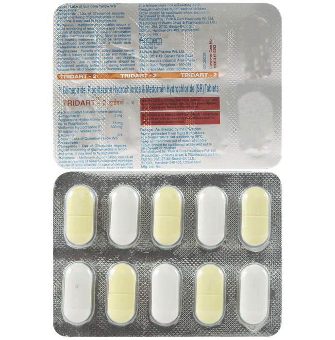 Buy Tridart 2mg Tablet Online | Classic Derma – Classic Derma-UAE
