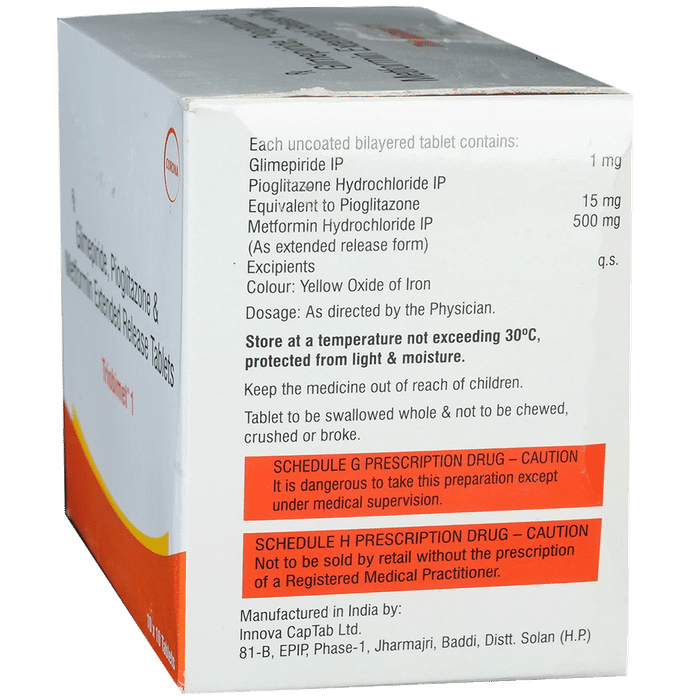 Buy Triobimet 1mg/500mg/15mg Tablet ER Online | Classic Derma – Classic ...