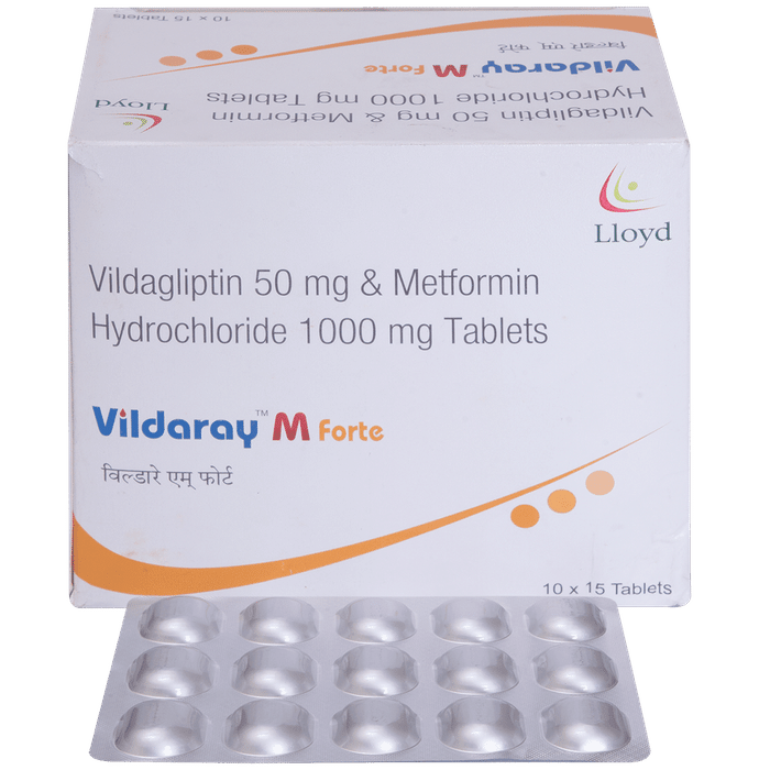 Buy Vildaray M Forte 1000mg/50mg Tablet Online | Classic Derma ...