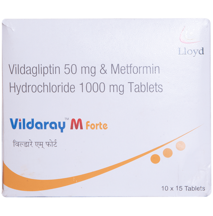 Buy Vildaray M Forte 1000mg/50mg Tablet Online | Classic Derma ...