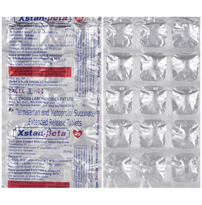Buy Xstan Beta 40mg/25mg Tablet ER Online | Classic Derma – Classic ...